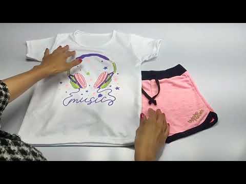 CONJUNTO BLUSA E SHORT| Conjunto Menina com Blusa e Short Rosa