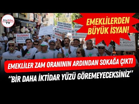 Emekliler sokaklara döküldü! AKP'ye büyük zam isyanı! | “Bir daha iktidar yüzü göremeyeceksiniz”