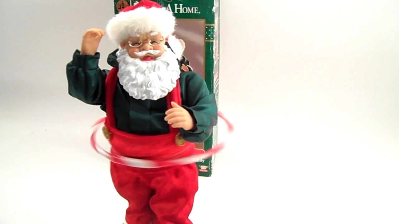 hula hoop santa - YouTube