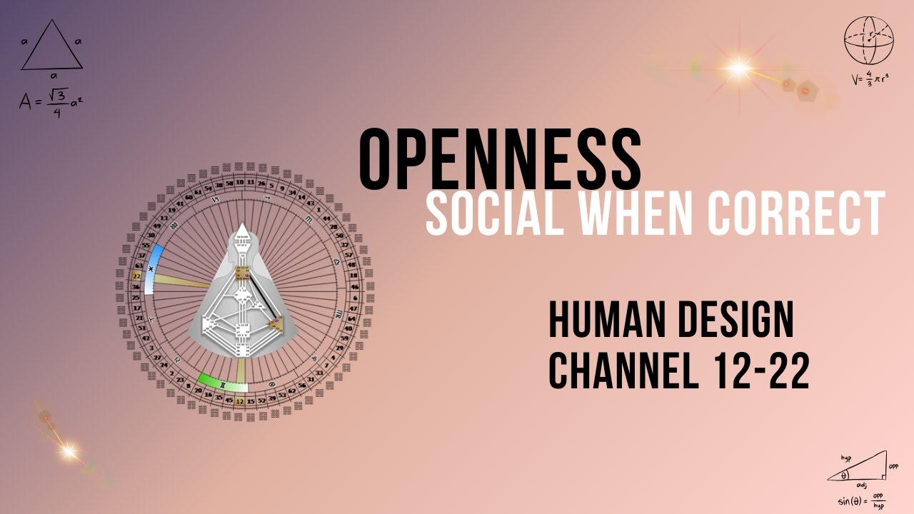 Human Design: Channel of Openness 22-12 - Voicing Mutation with ...
