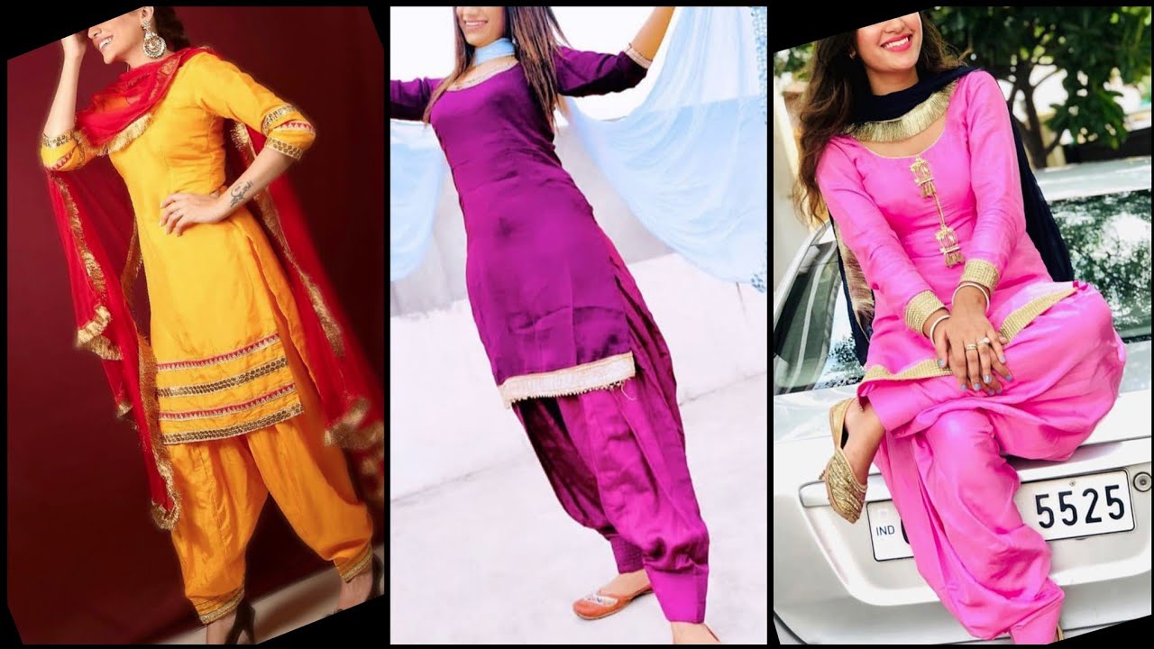 Simple Lace Suit Designs 2020 || Lace Design On Plain Suit || - YouTube