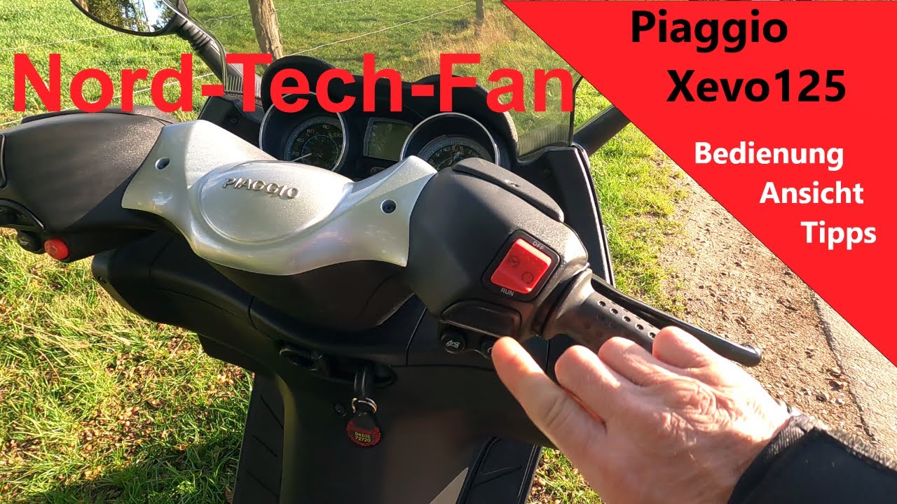 2007 Piaggio Xevo 125 Bedienung Ansicht Tipps X8 X9 mit Gopro Hero 9 ...