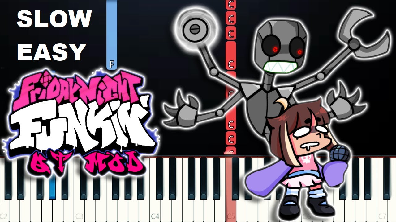 Friday Night Funkin - Termination - VS QT (EASY Piano Tutorial) - YouTube