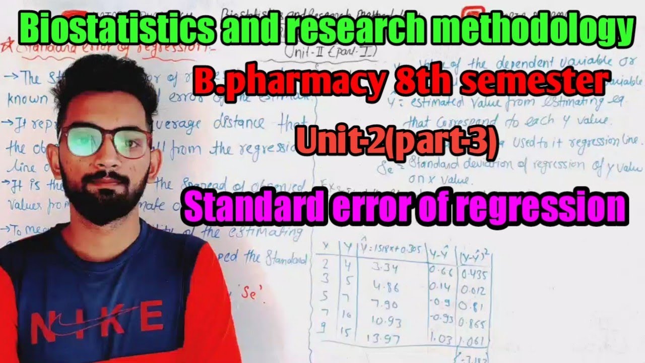 Standard Error Of Regression Biostatistics And Research Methodology Standard Error Of Regression Biostatistics And Research Methodology