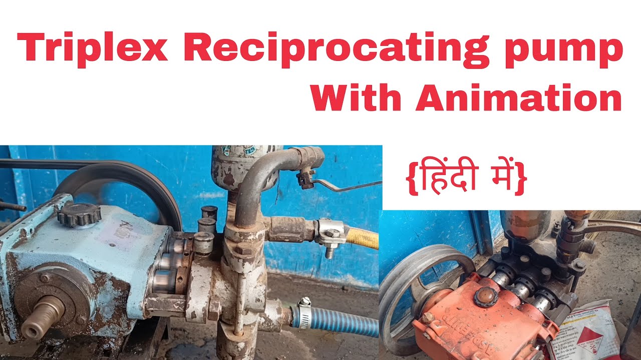 Triplex Reciprocating Pump in Hindi | Bike And Car Washing Pump | High ...
