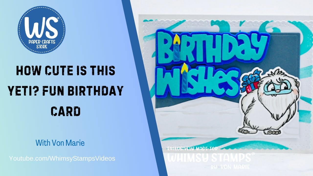 Fun Birthday Yeti Card - YouTube