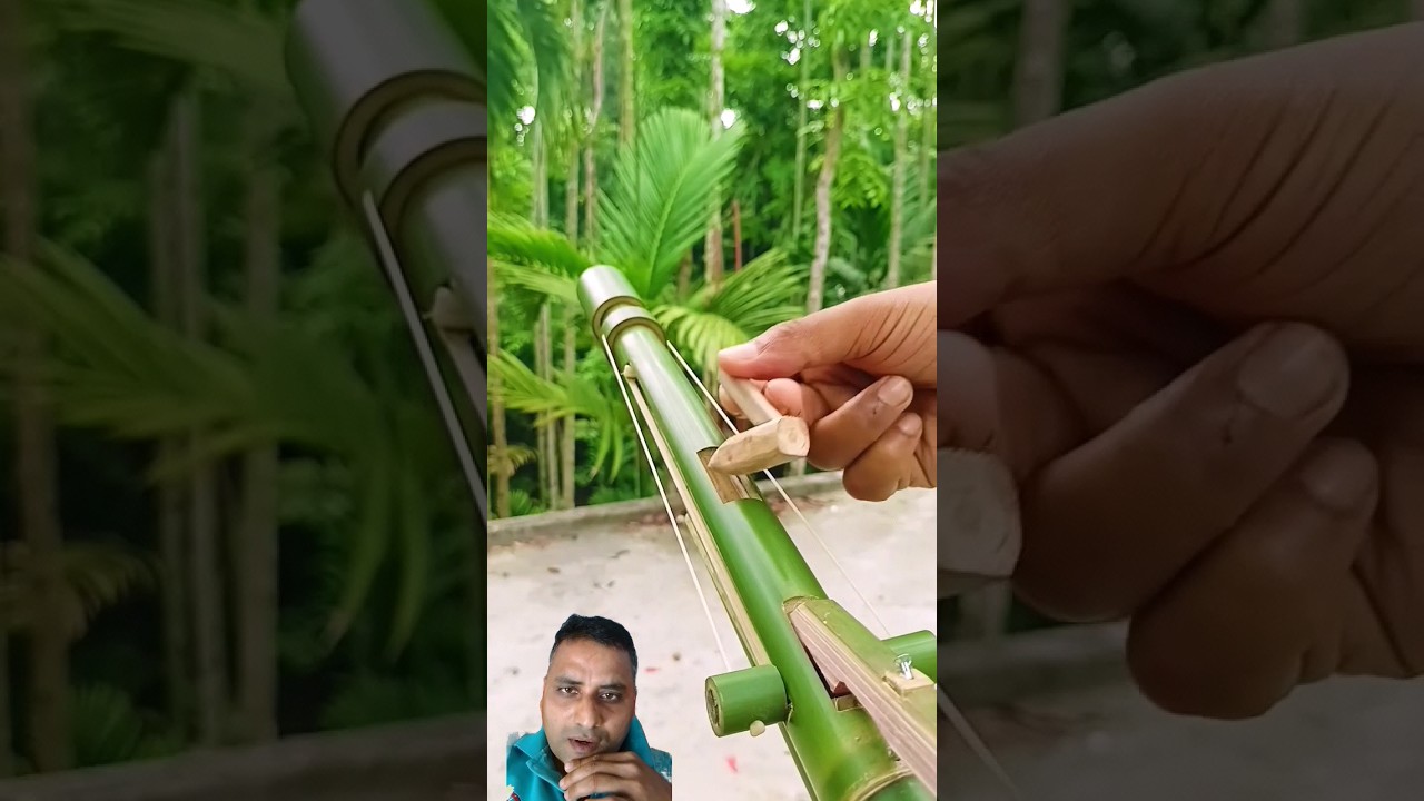 Bamboo gun #bamboo #bamboohouse - YouTube