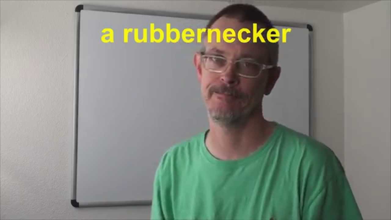 Learn English: Daily Easy English Expression 0581: a rubbernecker - YouTube