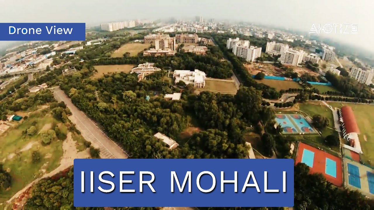 IISER Mohali Drone View by AIOTIZE | #iiser #mohali #aiotize - YouTube