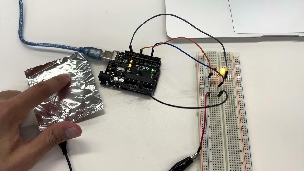 Capacitive Sensor with Foil Touchpad - YouTube