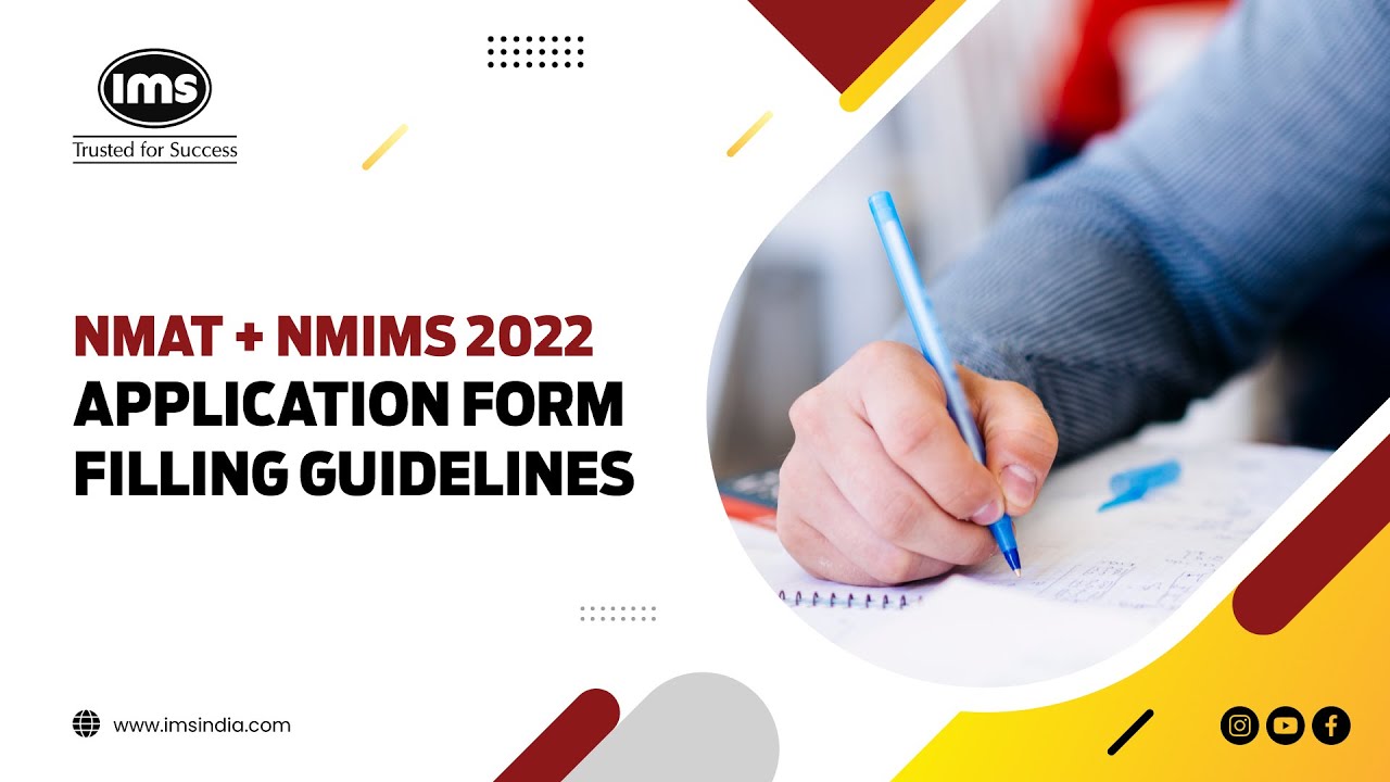 NMAT + NMIMS 2022 Application Form Filling Guidelines | Step by step ...