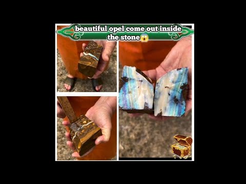 beautiful opel come out inside this stone🤩🏅#gemstone#crystals - YouTube