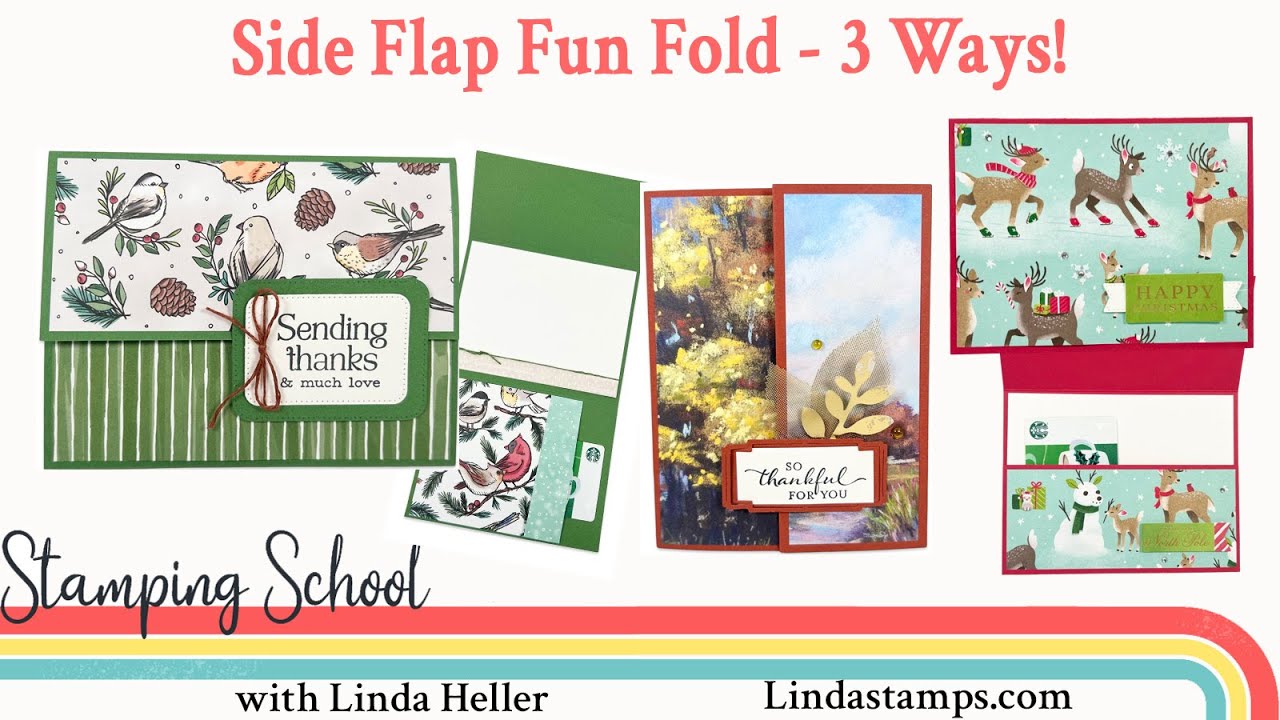 Side Flap Fun Fold- 3 Ways! - YouTube