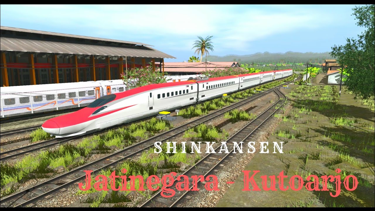 Shinkansen Goes To Kutoarjo | Trainz Simulator Indonesia 2019 - YouTube