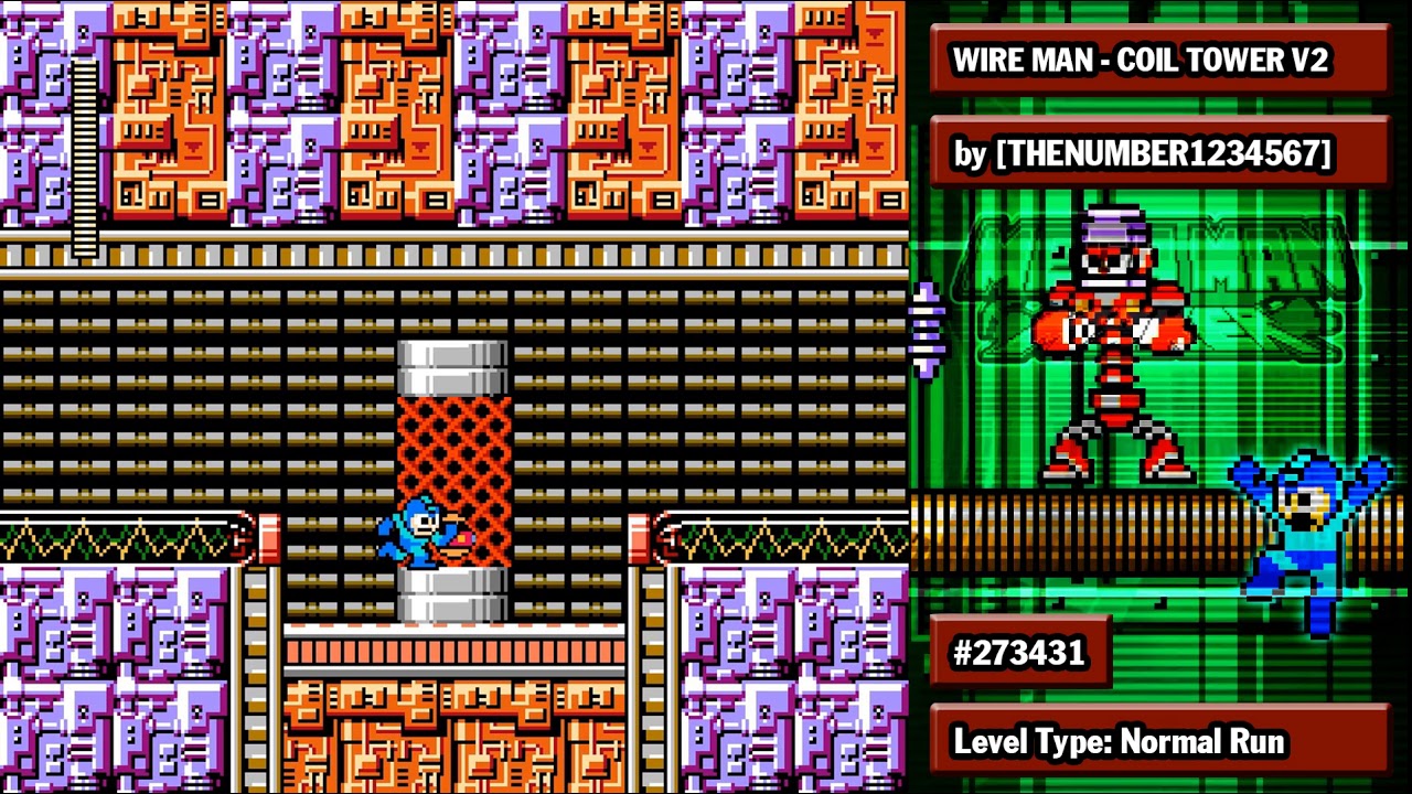 Mega Man Maker || #273431 | WIRE MAN - COIL TOWER V2 - YouTube