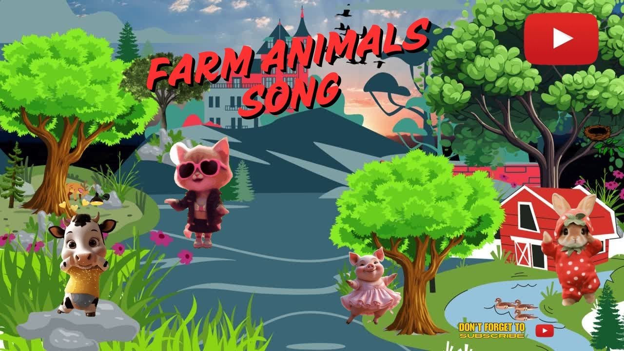 FARM ANIMALS SONG FOR KIDS | Nursery Rhymes | #tinythinkerstv - YouTube