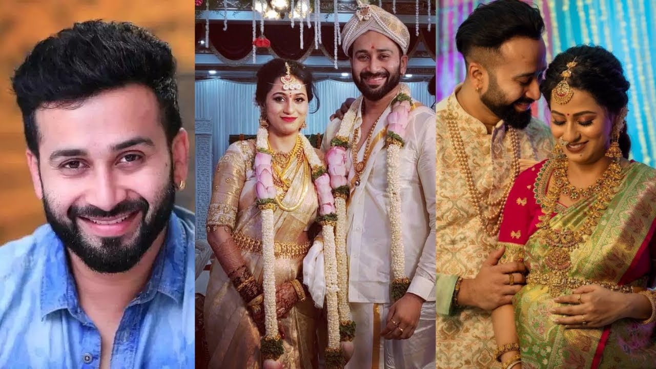 Trinayani Serial Hero Chandu Gowda with wife, daughter, father, mother ...