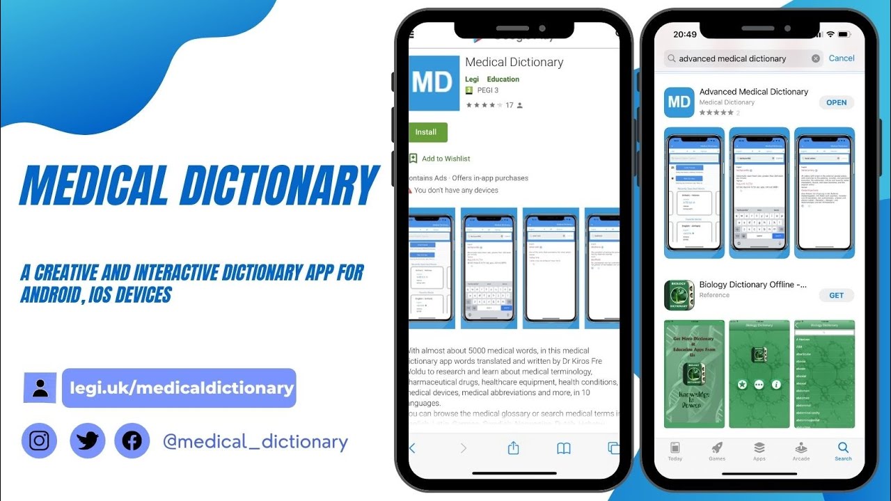 Medical Dictionary App - YouTube