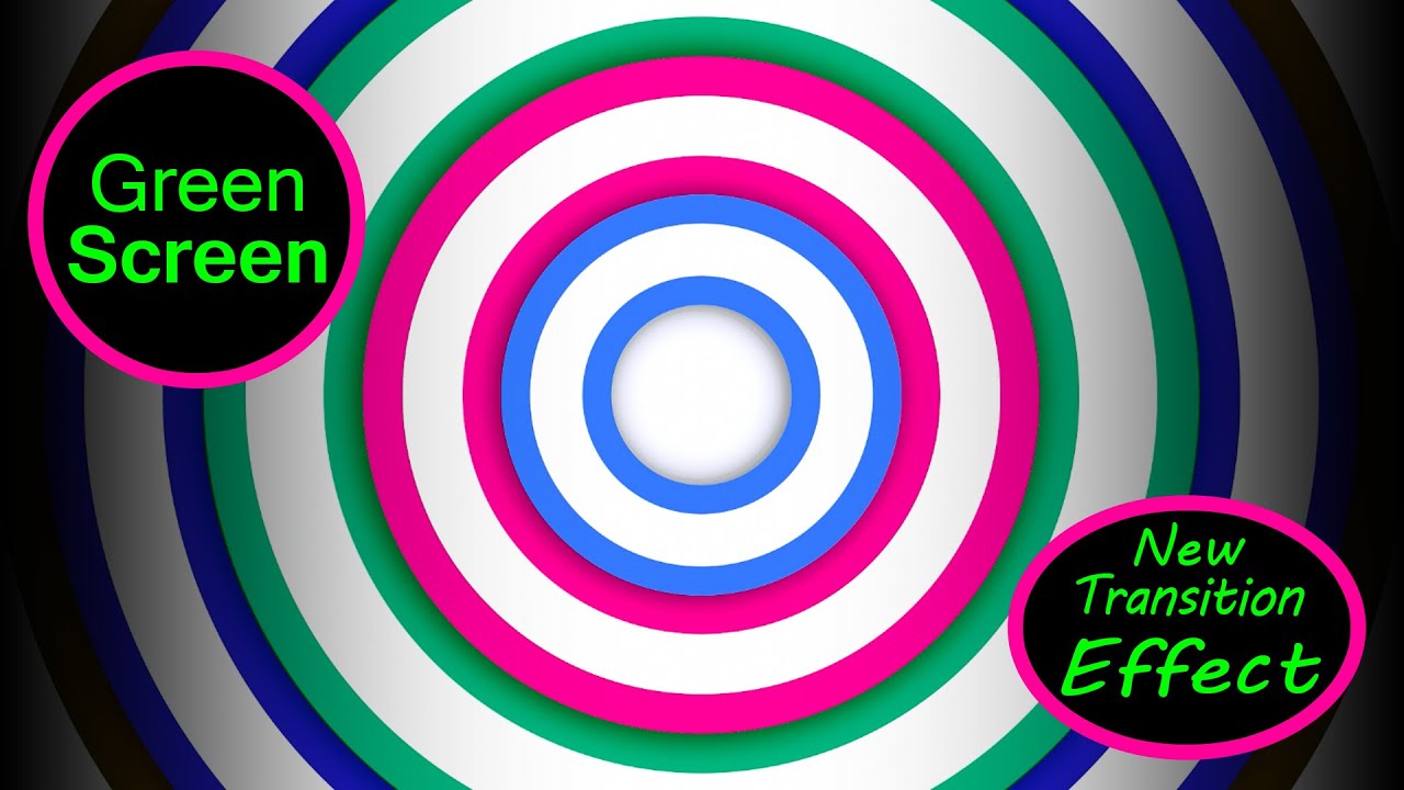 Circle Line Multi Color || Colorful || Transitions || Green Screen ...