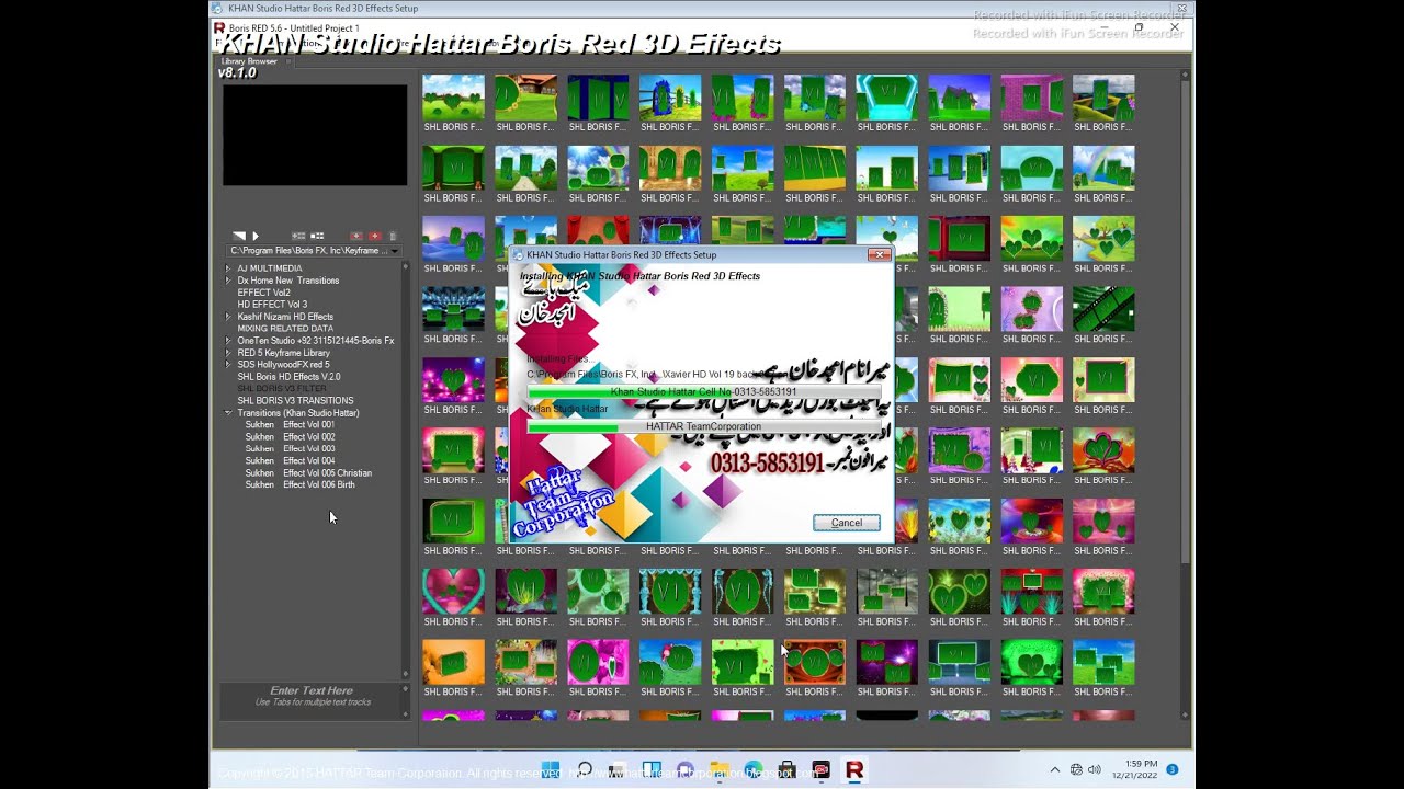 Installr BORIS Red 3D Effects Edius 8+9+X KHAN Studio Hattar - YouTube