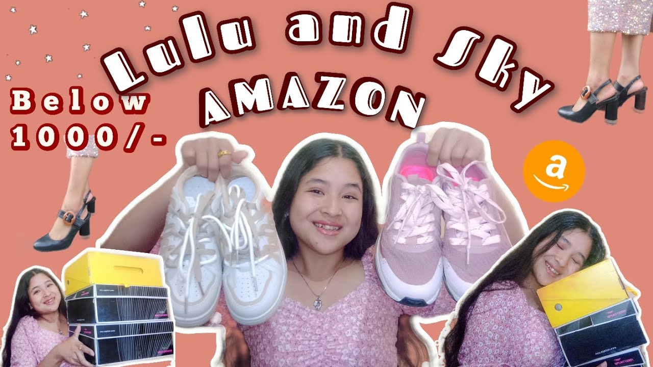 Amazon & Lulu and Sky Footwear Haul | Under Rs-1500 | #amazon #luluandsky #shoeshaul - YouTube