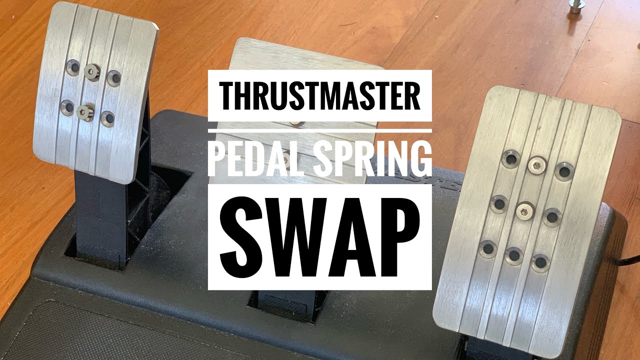 Thrustmaster Pedal Mod - Spring Swap - Brake Support Bracket - YouTube