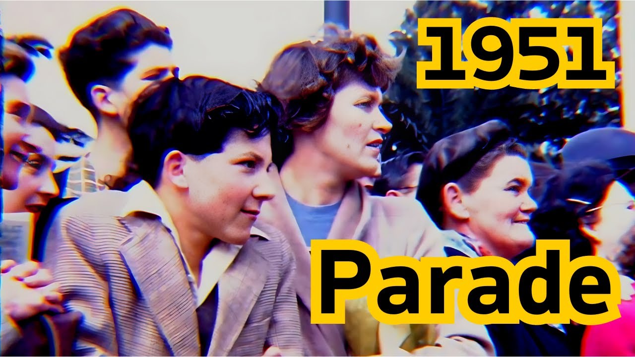 Melbourne Parade [1951] Elephants pre Moomba, Swanston Street Melbourne ...