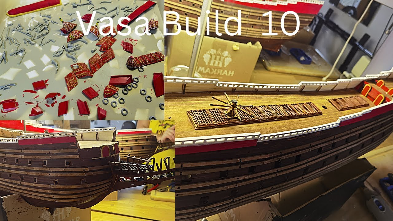 The making of the Vasa Model Wooden Warship Ship - Build 10 - YouTube