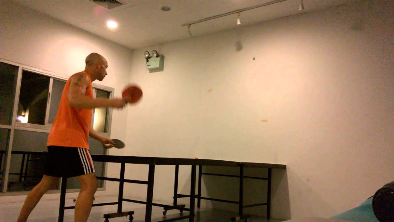 Three's Enough.. Not! ping pong ball hitting off the wall, again - YouTube