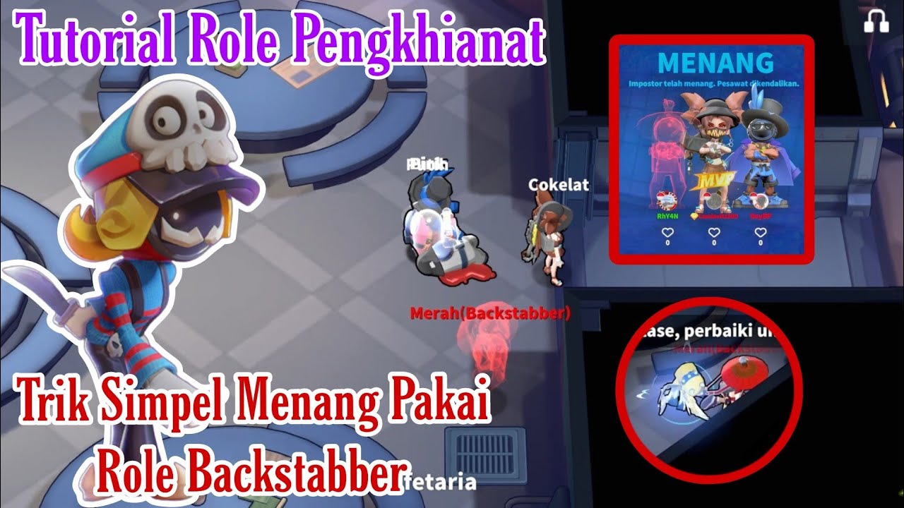 Role Pengkhianat Nih Boss‼️Trik Menang Mudah Pakai Role Backstabber ‼️ ...