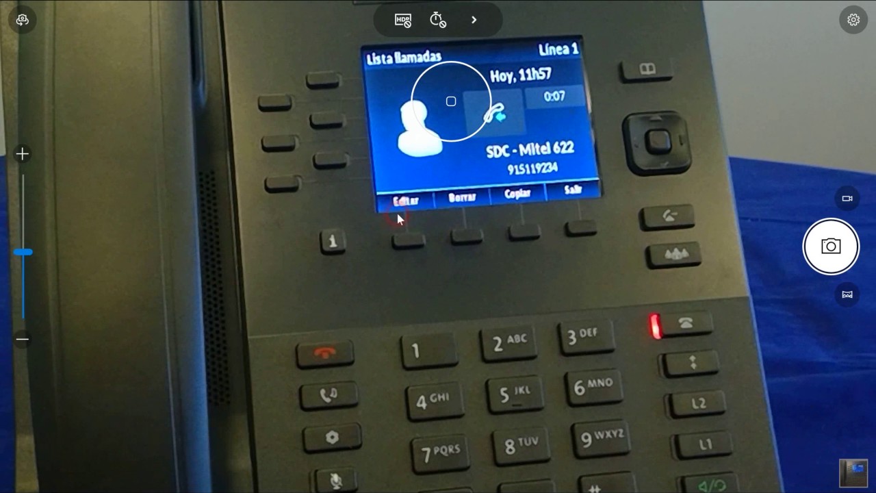 Mitel 6867 Registro de llamadas - YouTube