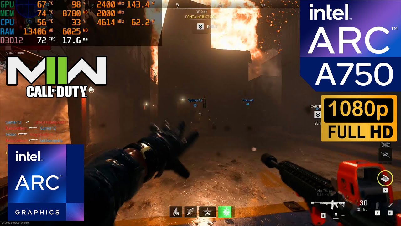 Call of Duty: Modern Warfare 2 | INTEL ARC A750 8GB EXTREME SETTINGS ...
