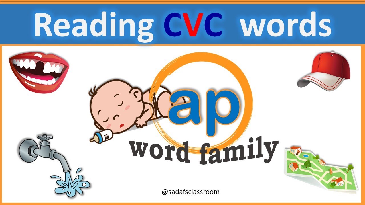 Word Family - ap | CVC words | Three letters blend | Short 'a' vowel ...