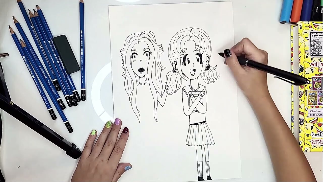 Nikki From Dork Diaries Drawing