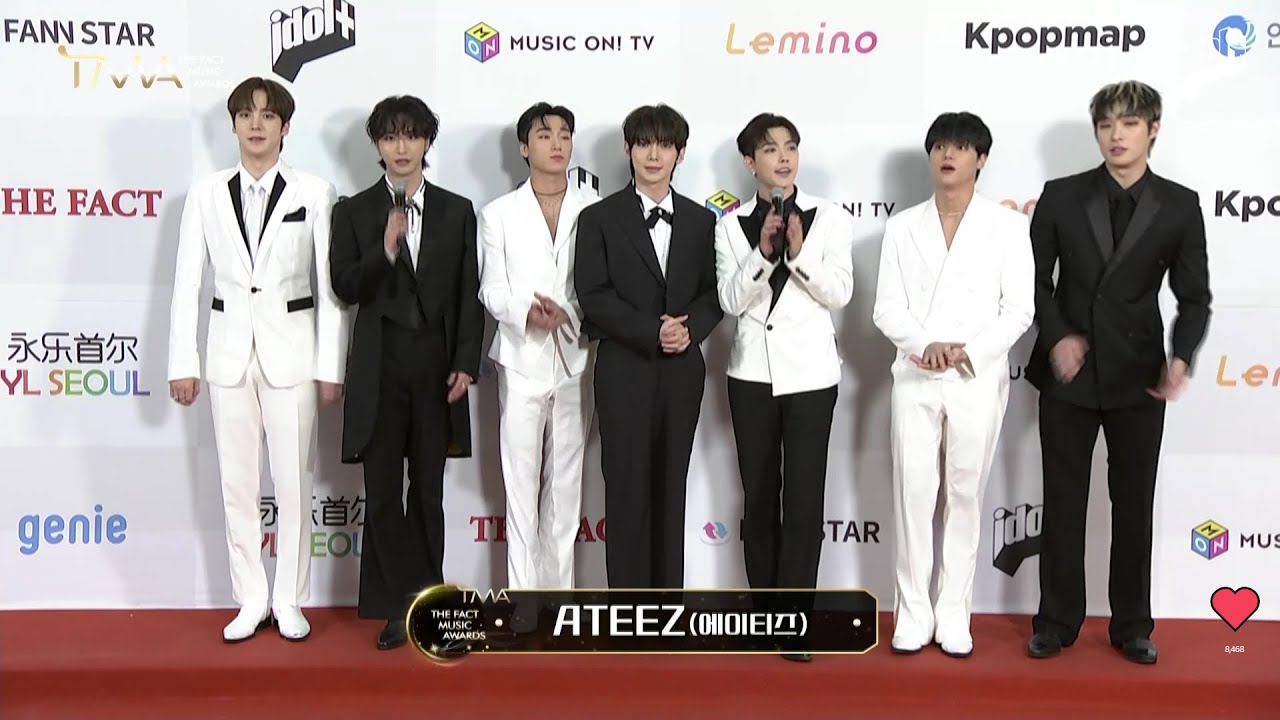 ATEEZ at TMA (The Fact Music Awards) 2023 Red Carpet - YouTube
