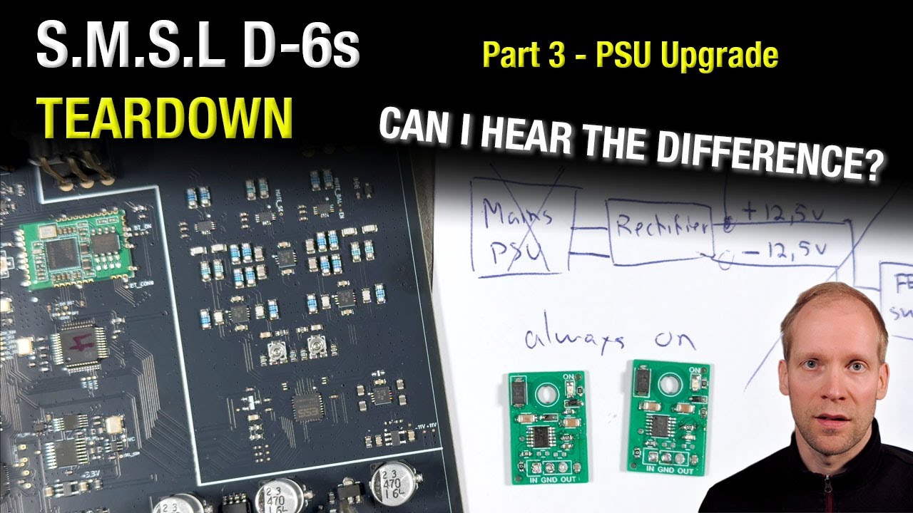 S.M.S.L D-6s DAC Teardown Pt.3: Modifying Power Supply and Regulators ...