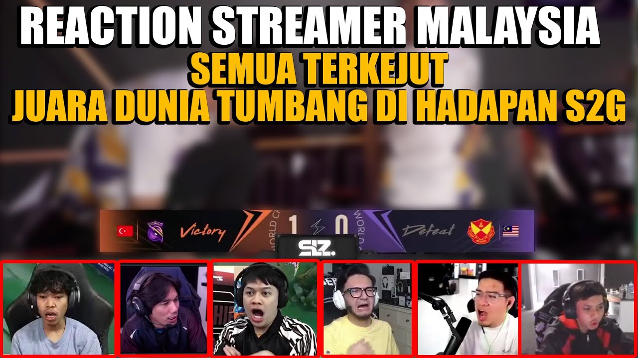 REACTION STREAMER MALAYSIA ️SEMUA TERKEJUT ️JUARA DUNIA TUMBANG DI ...