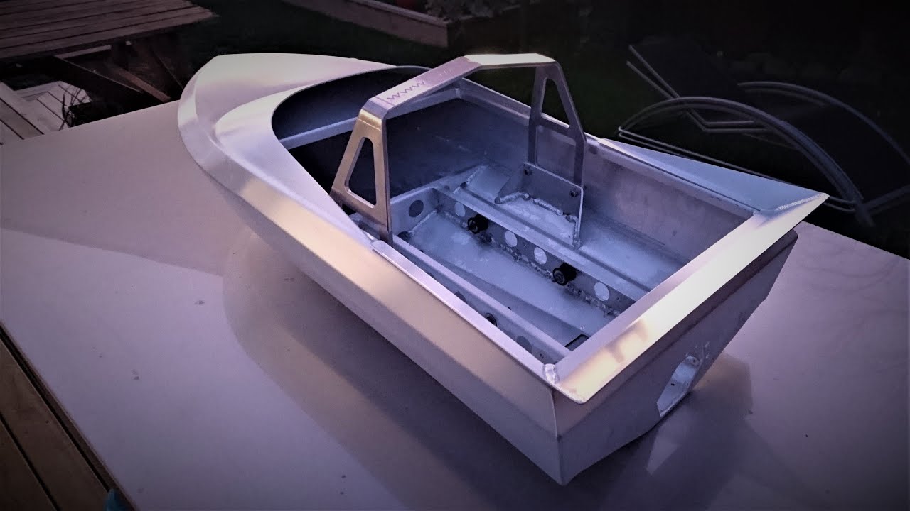 Limitless Aluminium RC Jet Sprint Boat - YouTube