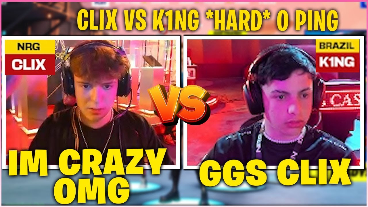 CLIX On 0 PING Vs FaZe K1NG On 0 PING Finally Happens At NRG CHAMPION ...