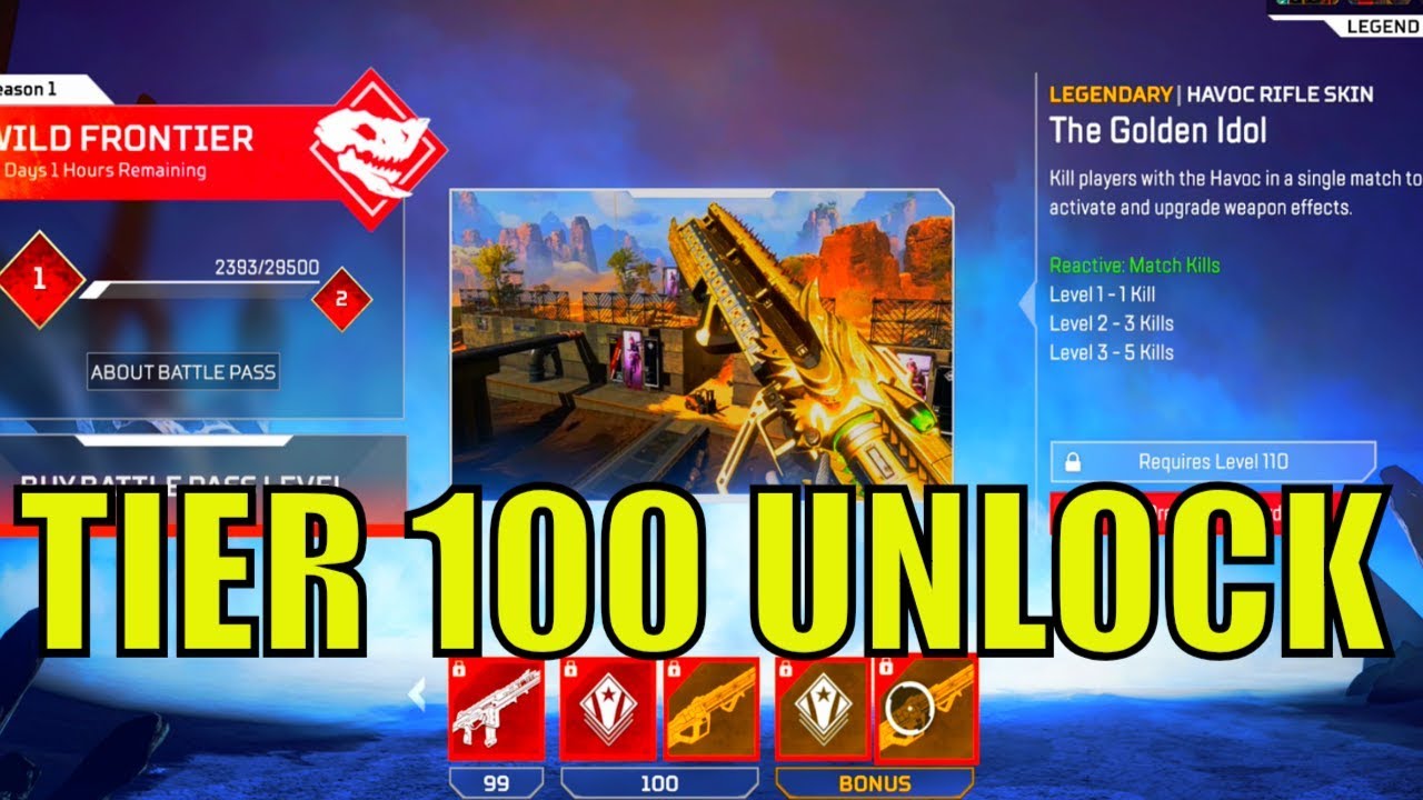 NEW OCTANE GAMEPLAY + TIER 100 HAVOC "The Golden Idol" Skin! (APEX ...