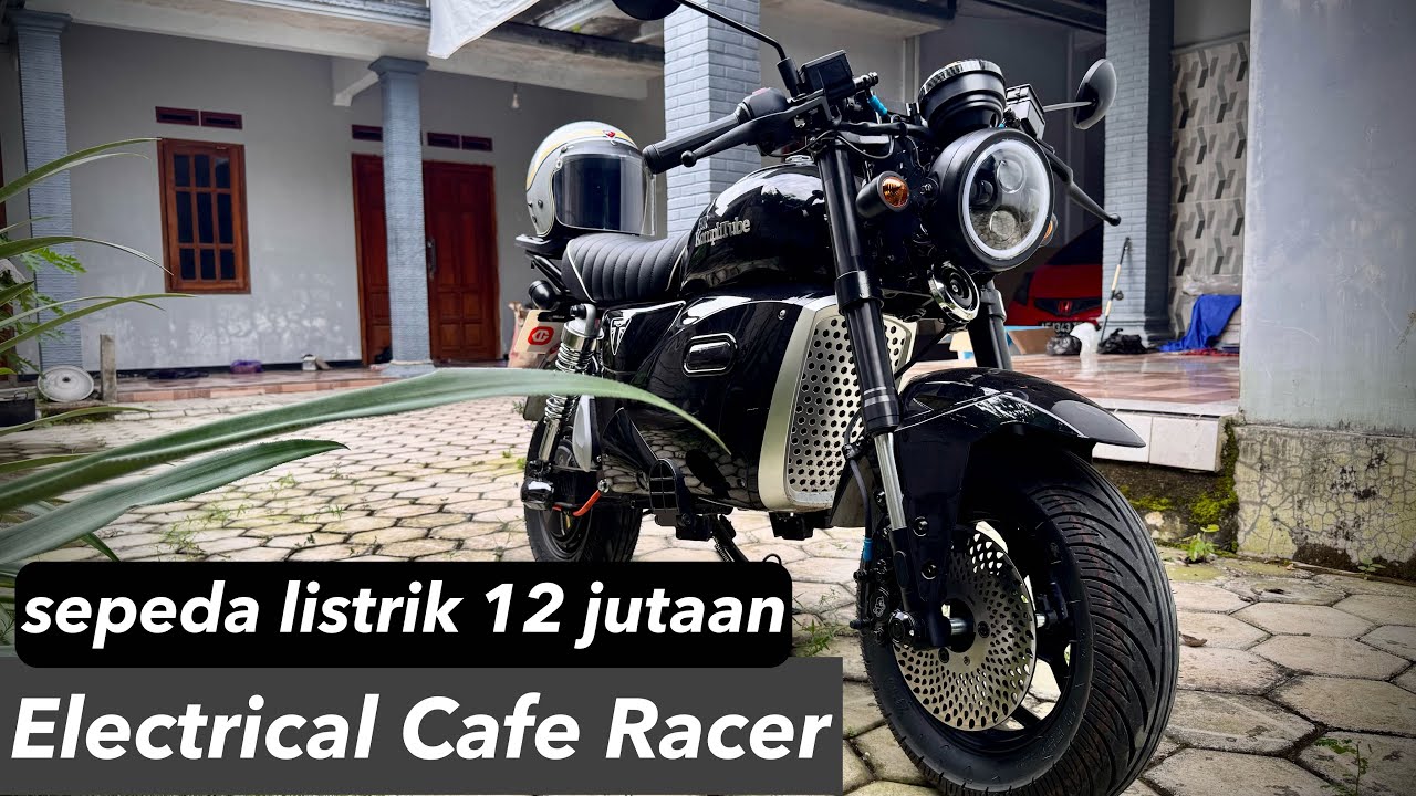 Ulas sepeda listrik modif cafe racer basic Goda monkey 199 Max Mecha ...