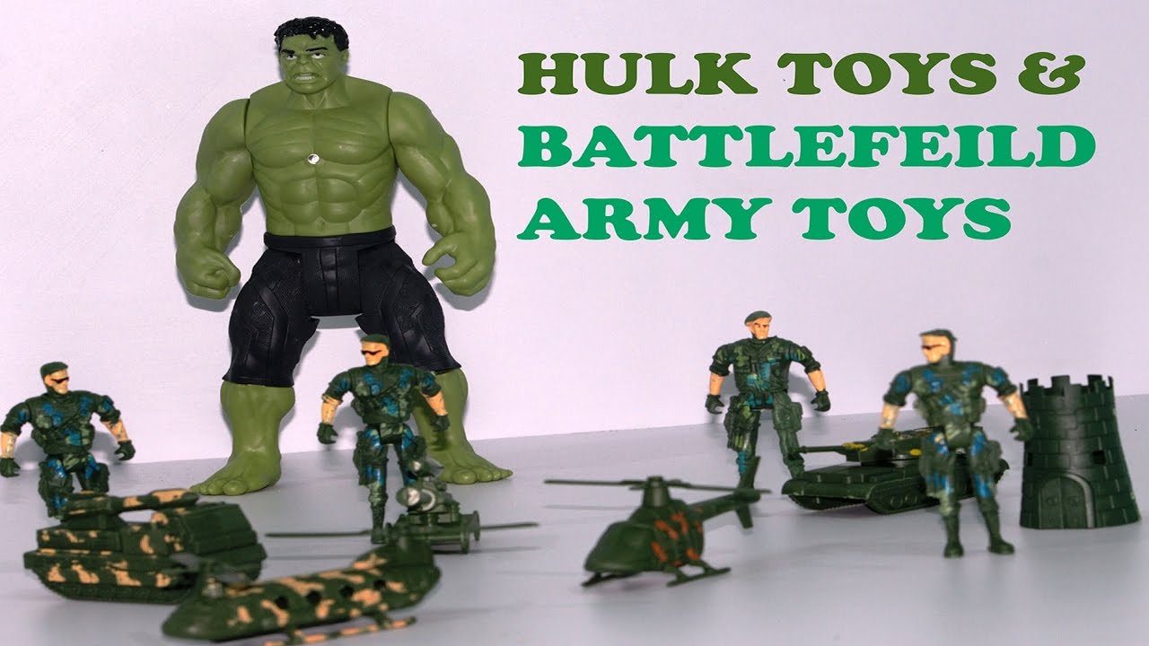 Battlefield Army Toys with Hulk Unboxing and Toy Play | Toy for Kids ...