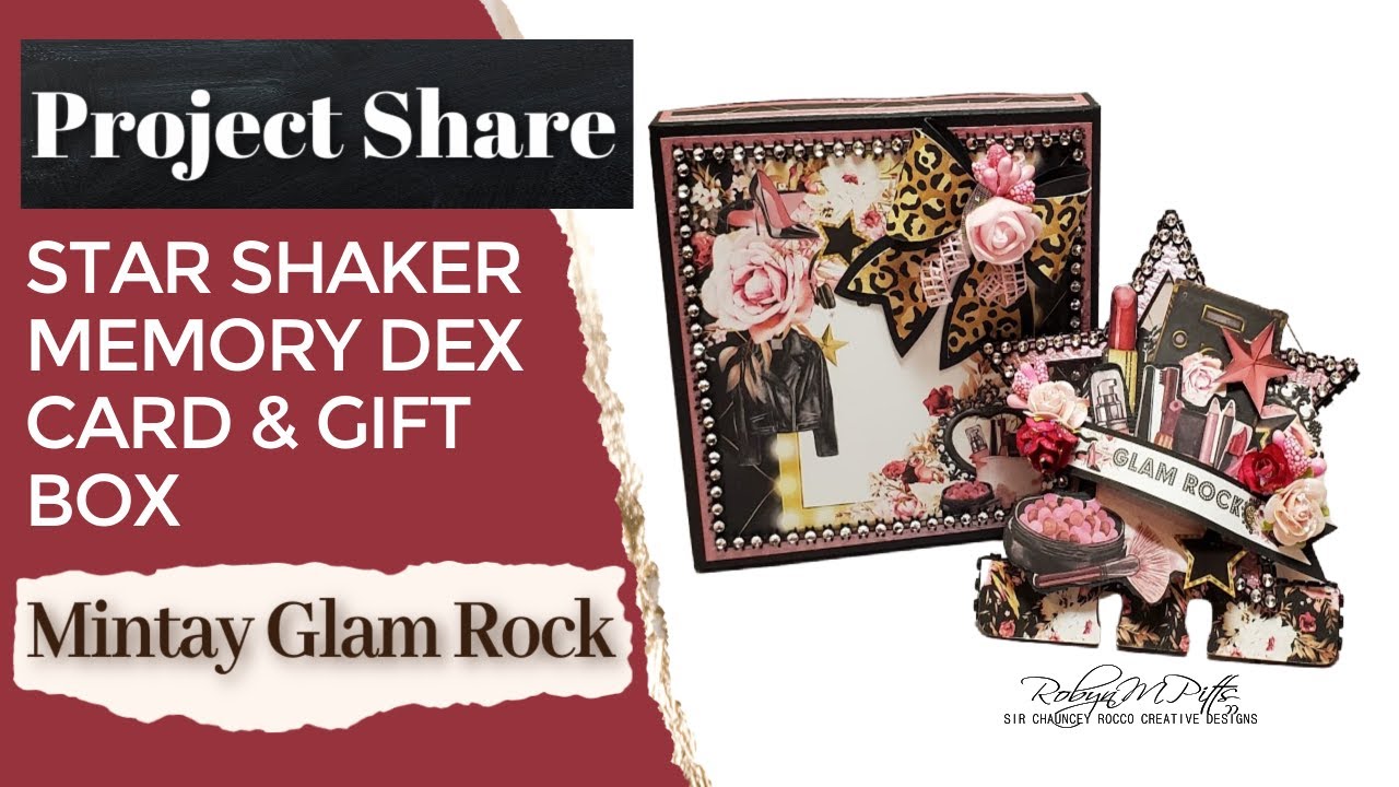 Star Shaker Memory Dex Card | Mintay Glam Rock | ASC Craft Supplies DTP - YouTube