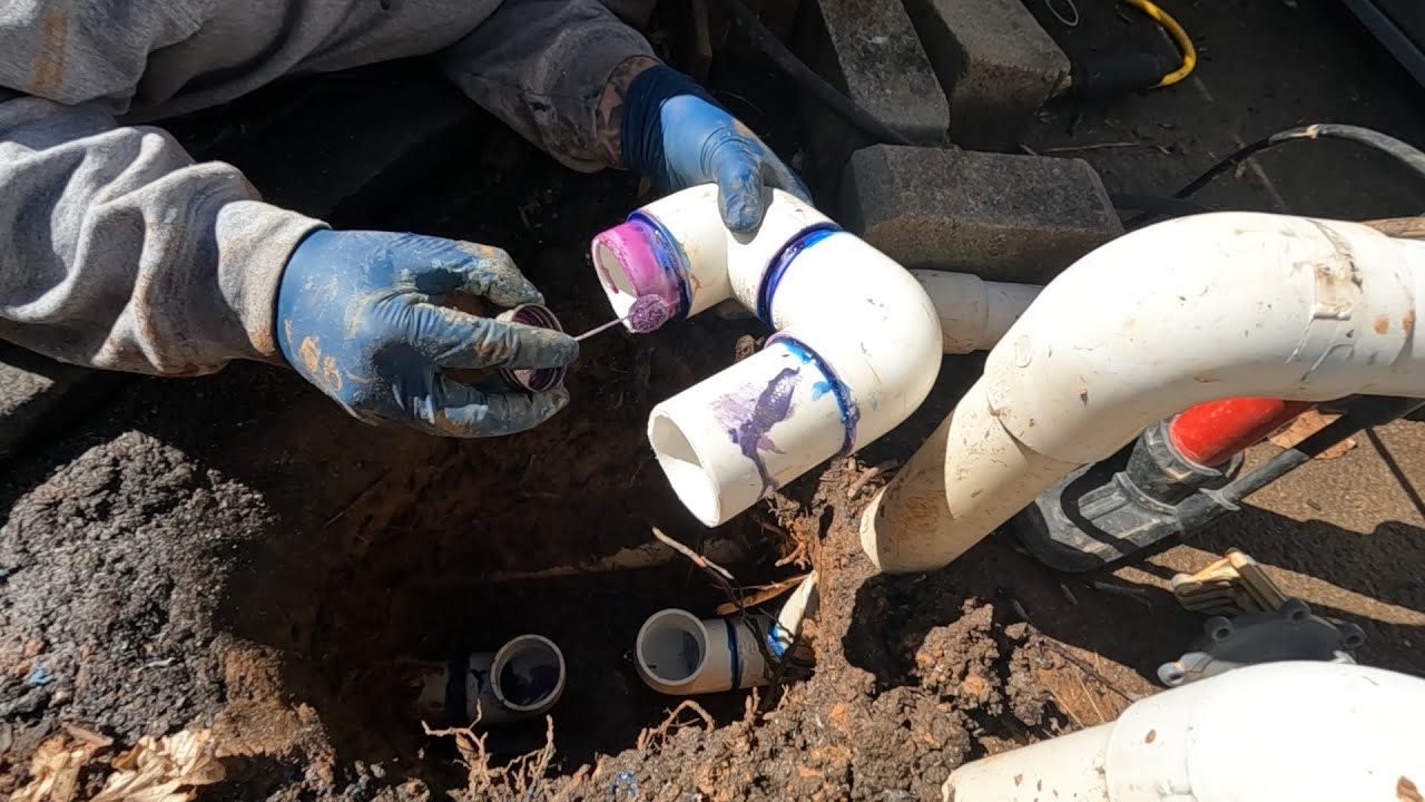 Broken Pool Return Line Repair - YouTube