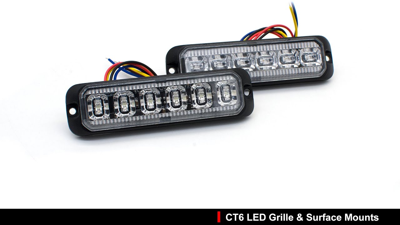 Dual Color Flash Ptterns of CT6 NEW Surface Mount Light. - YouTube
