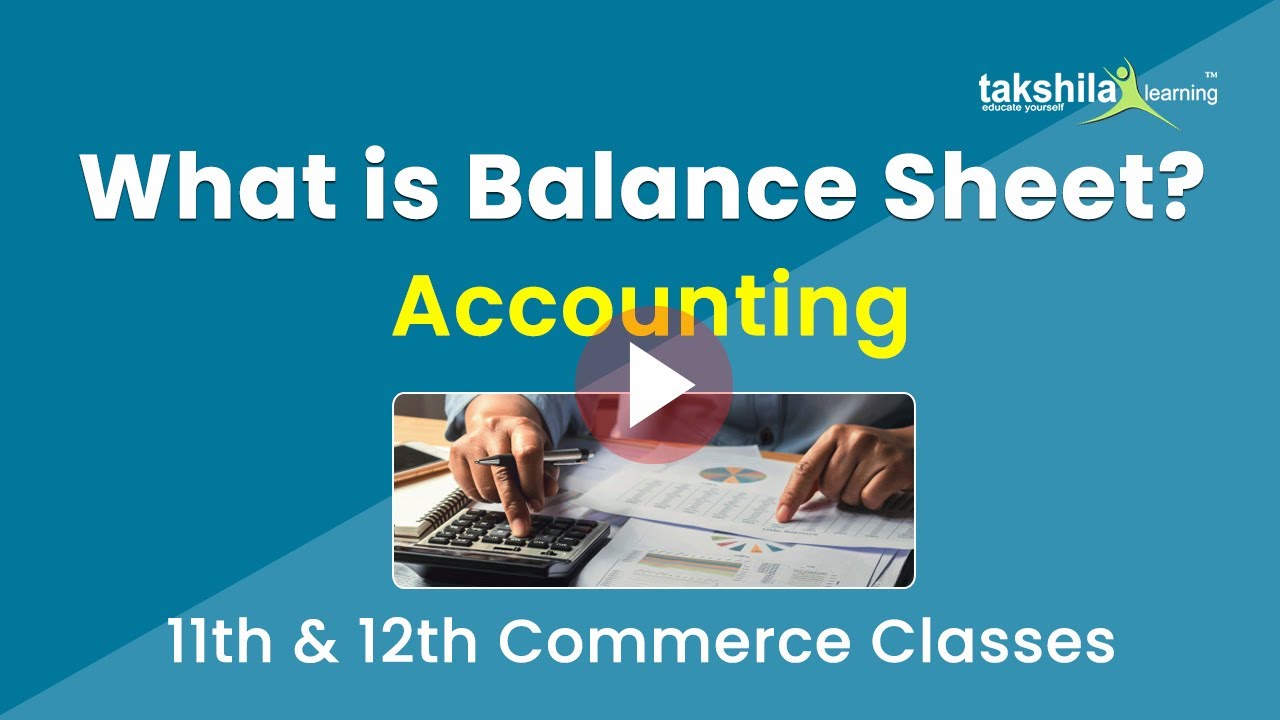 What is Balance Sheet Of A Company For Class 12 Accounts | NPO Video ...