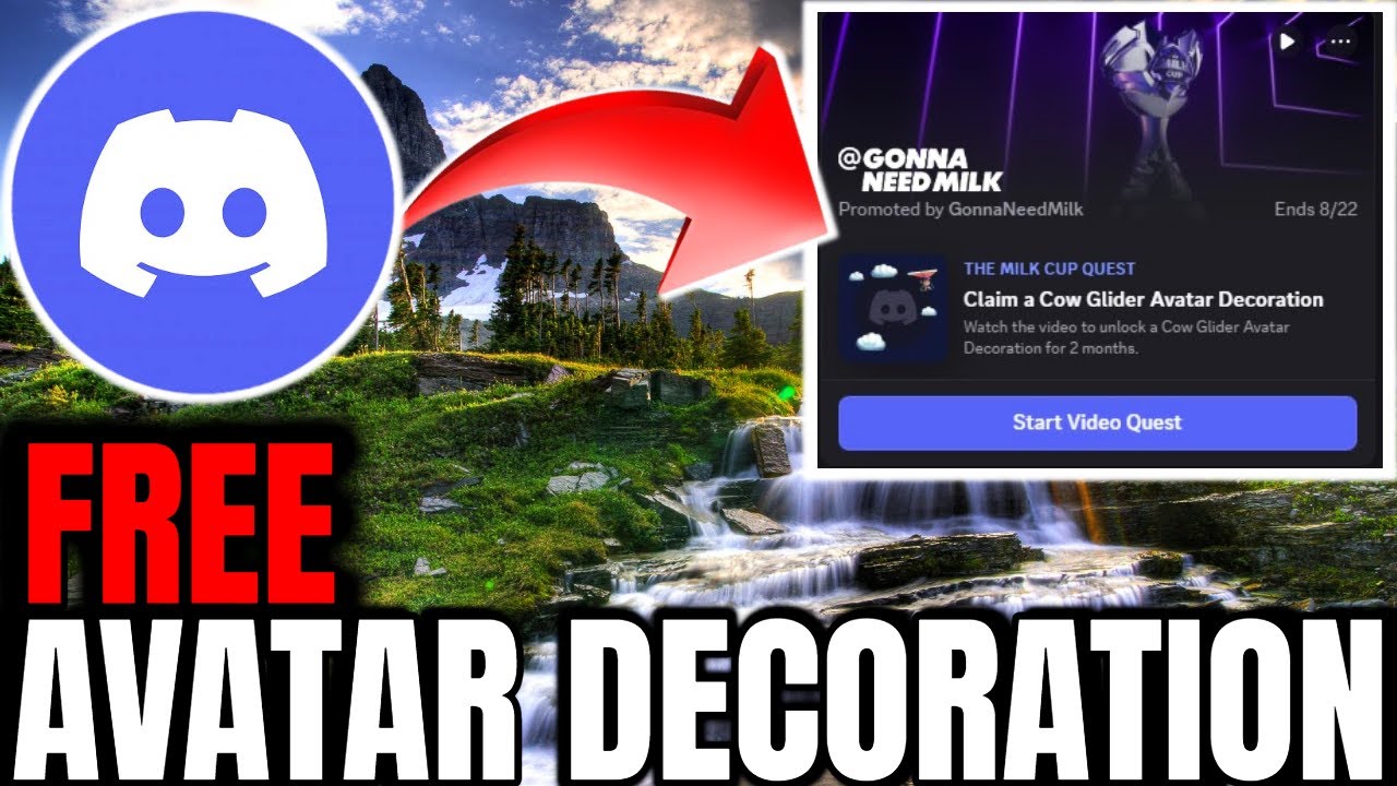 🔧 FREE DISCORD Cow Glider Avatar Decoration | The Milk Cup Quest ...