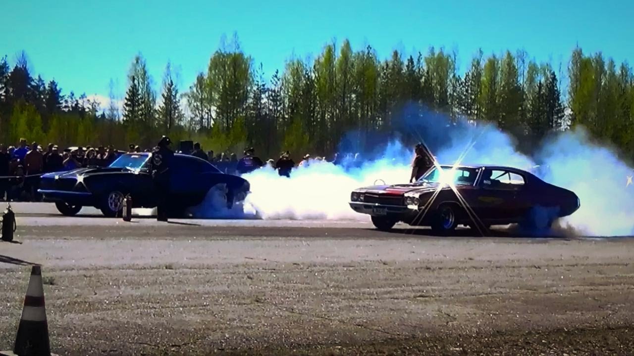 Street Car Drag Racing! - Vesivehmaa - May 2017 - YouTube
