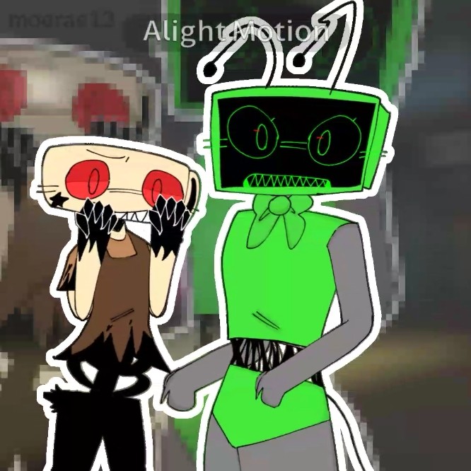 Vee meet twisted shelly and twisted vee.. #edit #animation #dandysworld ...