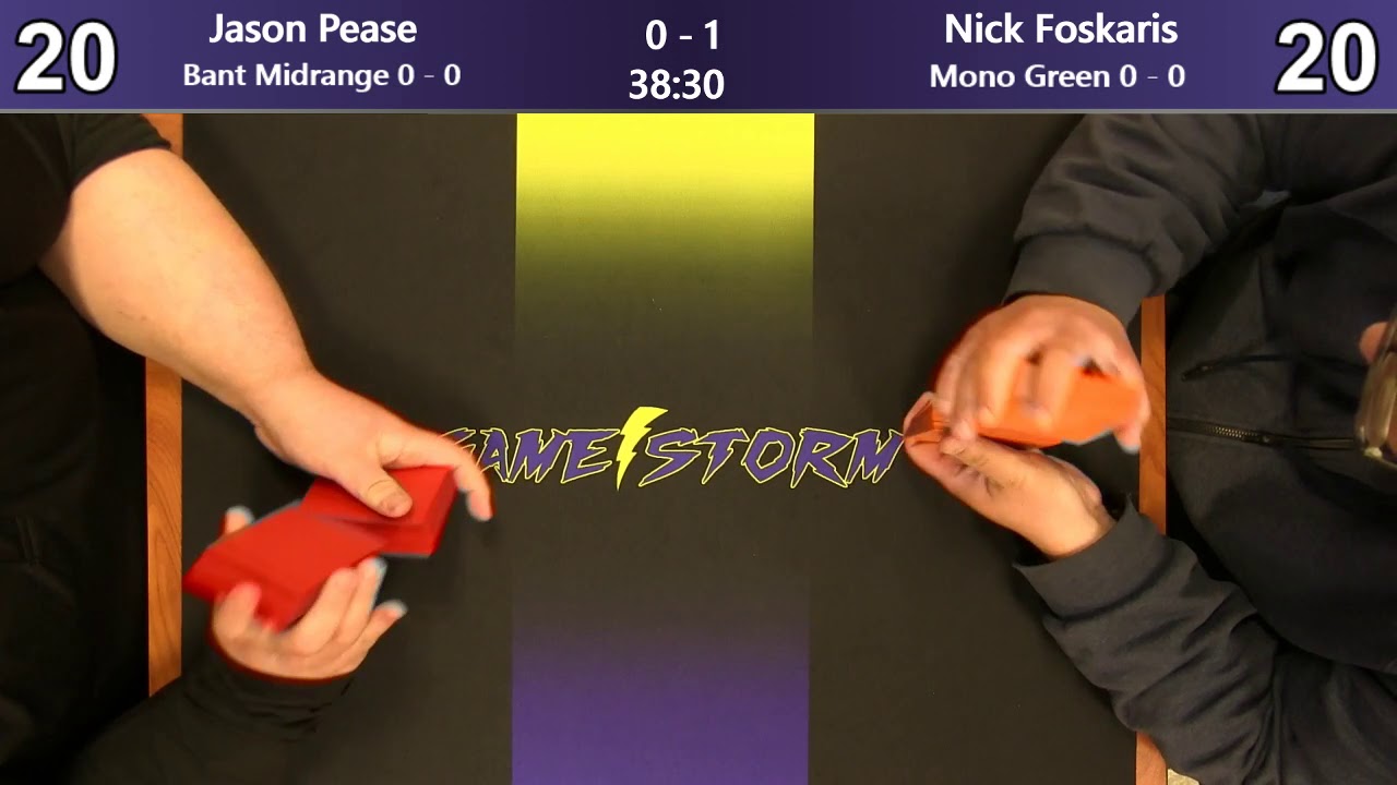 Jason Pease (Bant Midrange) vs Nick Foskaris (Mono Green) - Friday ...